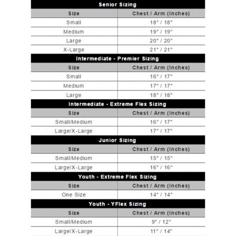 Sizing For Goalie Chest Protector At Daniel Gilmore Blog