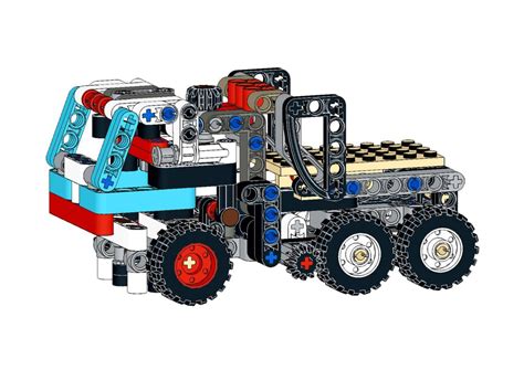 Lego Moc Roll Off Truck By Narp Rebrickable Build With Lego