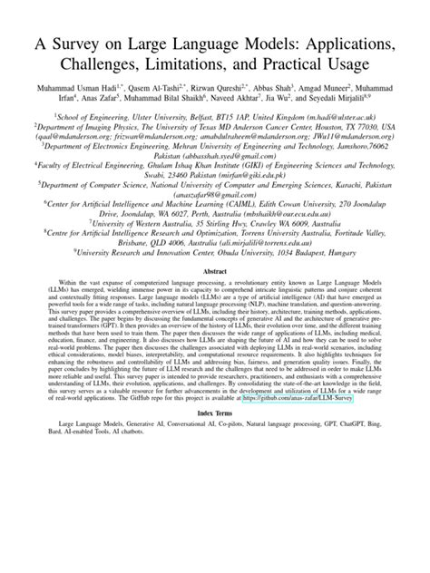 Large Language Models A Comprehensive Survey Of It Pdf Artificial Intelligence