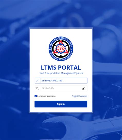 Ltms Portal Login How To Login Online Using Your Account After Registration Ltms Portal Ph