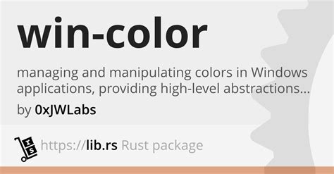 Win Color Rust API Windows Lib Rs