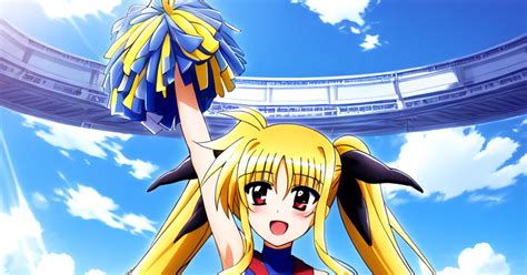 赤目 フェイト『チアガール』 アヒル隊長のマンガ Pixiv今日のお題 フェイト・t・ハラオウン フェイト・テスタロッサ Pixiv