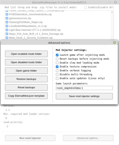 Install EternalModManager On Linux Snap Store