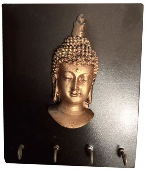 Brown And Golden Wood Buddha Face Wall Hanging Size Dimension X X Cm At In Bhadohi
