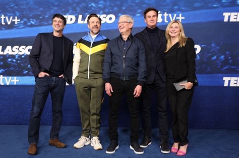 Apples Yellow Iphone 14 And Tim Cook Hit The Ted Lasso Red Carpet