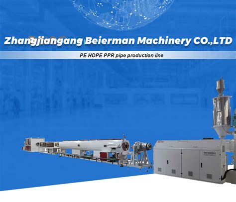 Pe Ppr Pipe Extrusion Production Line Zhangjiagang Beierman Machinery