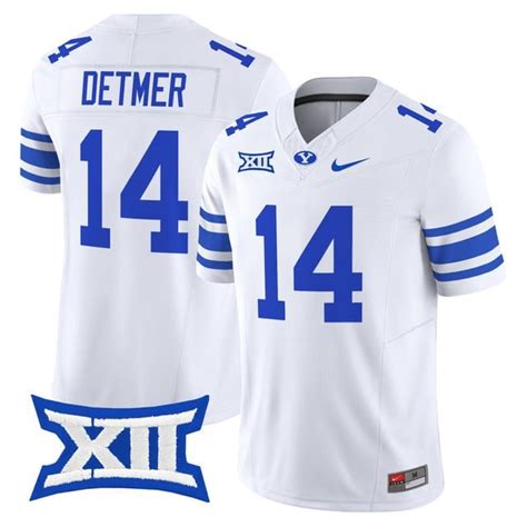 Ty Detmer Jersey 14 Byu Cougars 2025 Vapor Football Limited White