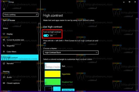 How To Enable High Contrast Mode In Windows 10