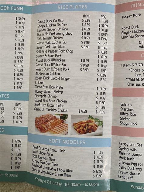 Menu At Mings Canton Food Fast Food Pearl City Kamehameha Hwy