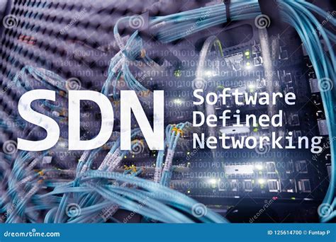 Sdn Software Defined Networking Concept On Modern Server Room