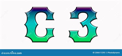 Becker Gothic Gradient Sans Serif Alphabet Letters Calligraphy Letter