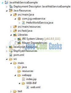 JAX RS Web Service Example Java Code Geeks