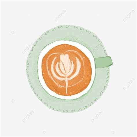 오리지널 핸드 드로잉 일러스트 커피 라 화 기발한 손으로 그린 커피 Png 일러스트 및 Psd 이미지 무료 다운로드 Pngtree