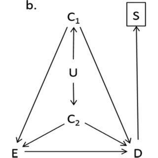 Directed Acyclic Graphs For An Exposure E That Affects An Outcome D Download Scientific