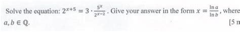 Solved Solve The Equation 2x 5 3 5x2x 2 ﻿give Your Answer