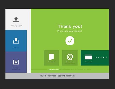 atm ui concept on behance thank you bold colors interface design ui