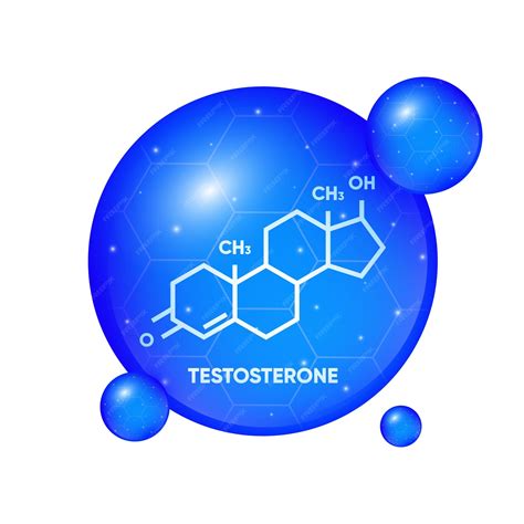 Símbolo De Testosterona Logotipo De Fórmula Esquelética Fórmula Química