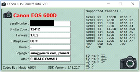 How To Find Shutter Count Actuation In Canon DSLR Cameras Suraj Gyawali Com