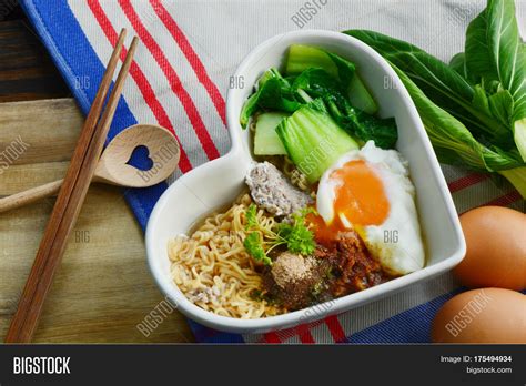 Instant Noodle Egg Image And Photo Free Trial Bigstock
