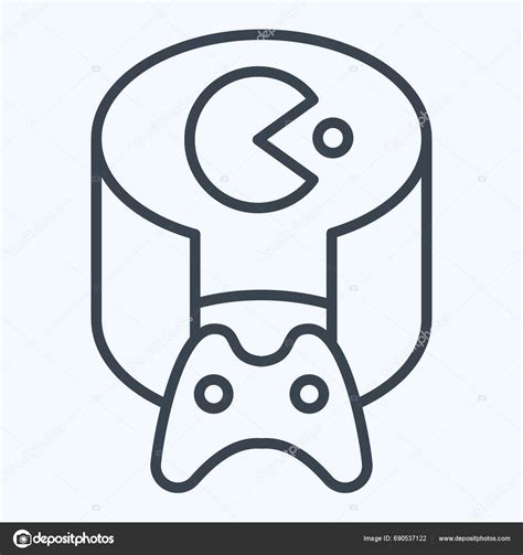 Icon Game Related Visualization Symbol Line Style Simple Design Editable Stock Vector By ©amin