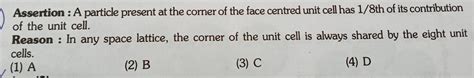 Answered Assertion A Particle Present At The Corner Of The Face Kunduz