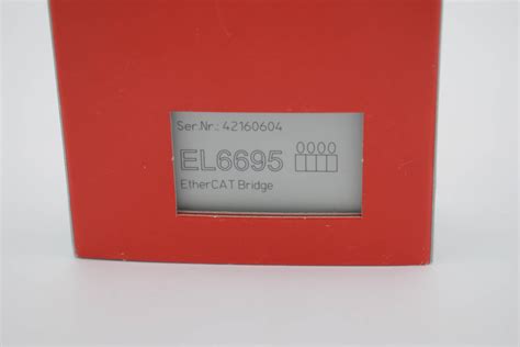 Beckhoff Ethercat Bridge Klemme El6695 El 6695
