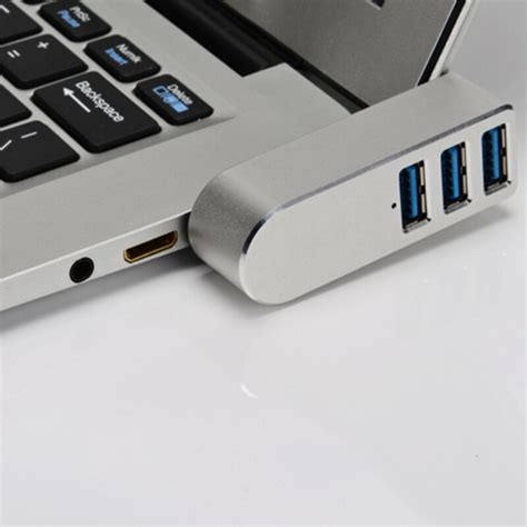 Premium 3 Port Aluminum Mini Usb 3 0 Hub 90° 180° Vicedeal