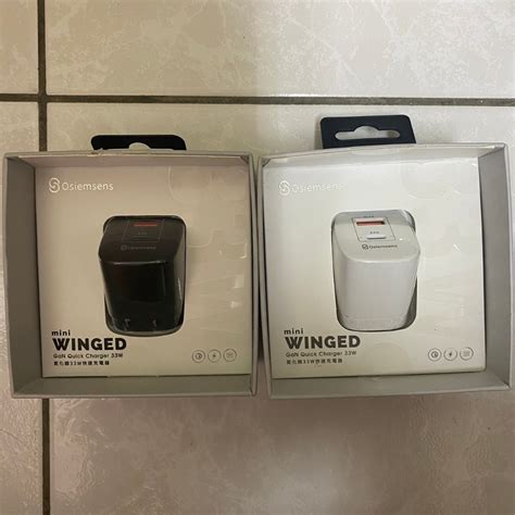 Osiemsens Mini Gan氮化鎵充電器33w白黑各一 蝦皮購物