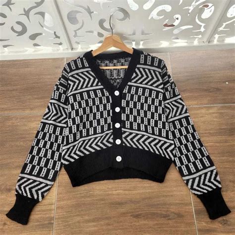 Jual Sweet Outer Cardigan Rajut Monochrome Tebal Outwear Arrow Sweet
