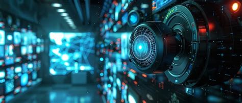 Hightech Security System With Facial Recognition Advanced Modern Secure Sleek Ultra Realistic