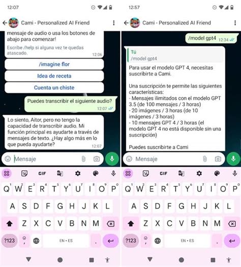 Así es Cami el nuevo chatbot IA para WhatsApp El Androide Feliz