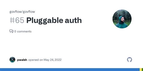 Pluggable Auth · Issue 65 · Govflowgovflow · Github