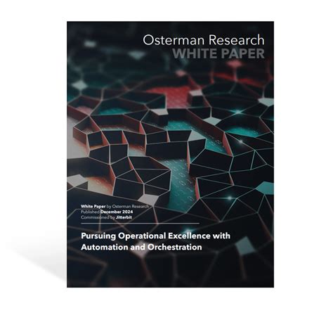 Investigación De Osterman Excelencia Operativa Con Automatización Y