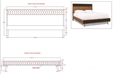 Low Height Double Bed Blocks Pdf File Cadbull