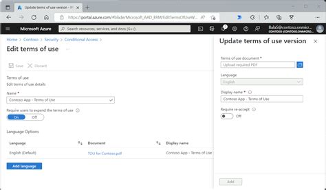Microsoft Entra Id 中的使用条款 Microsoft Entra Id Microsoft Learn