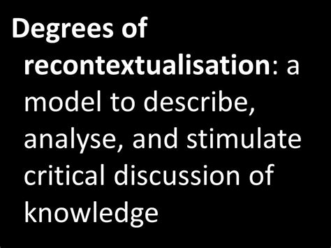 Recontextualising Knowledge For School Geography Steve Ppt Download