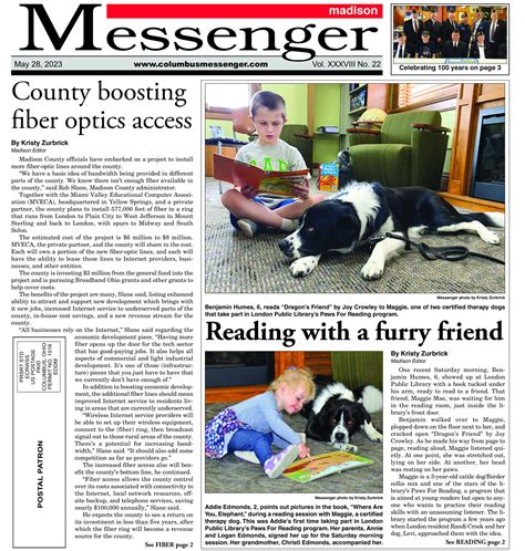 Madison Messenger May 28th 2023 Columbus Messenger