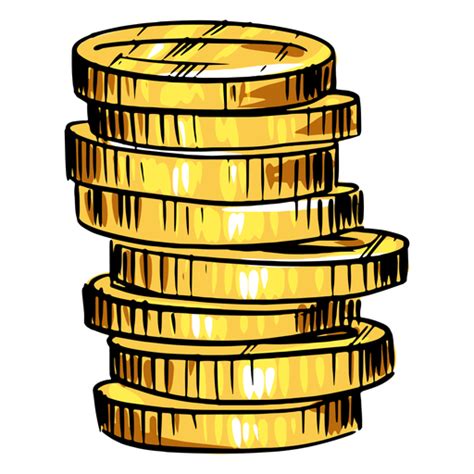 Pila De Monedas De Oro Descargar PNG SVG Transparente