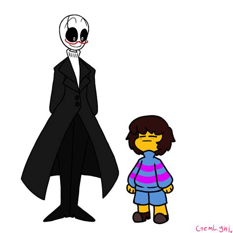 Past Gaster Meets Frisk Enjoy D Art By Me Undertale