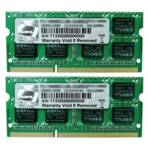 GB G Skill DDR PC CL SQ Series Laptop Memory Dual Channel Kit