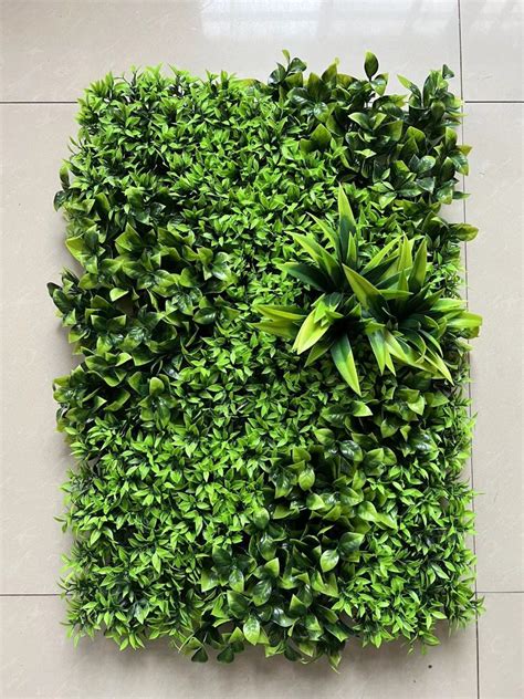 Anti Uv Plastic Artificial Hedge Green Plant Garden Wall Artificial