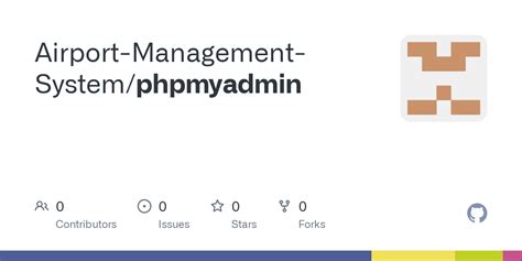 Github Airport Management Systemphpmyadmin