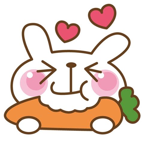 Smile Rabbit Sticker By Kazuya Fujinami