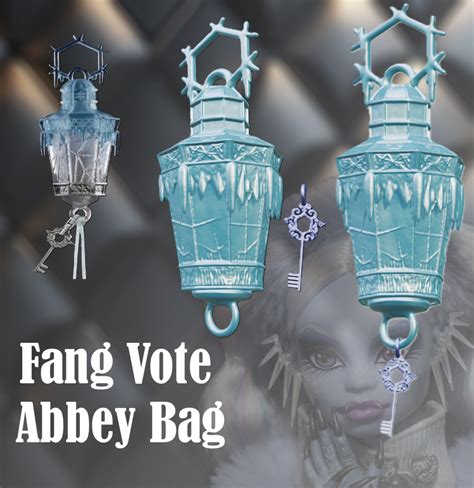 👹 Fang Vote Abbey Monster High Bag Lantern Accessory・ Stl File For 3d