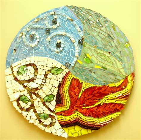 Mandala 4 Elementos Lucano Mosaico Elo7