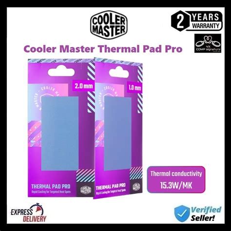 Cooler Master Thermal Pad Pro 95mm X 45mm 1 0mm 2 0mm Lazada