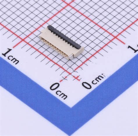 0 5mm Pitch 10 Pin Fpc Connector Front Plug Back Flip Fpc Connector H1 0mm Smt Ffc Fpc Connector