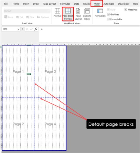 在microsoft Excel中插入分页符的8种方法 Infoxiao 在microsoft Excel中插入分页符的8种方法 Infoxiao