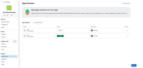 App Versioning