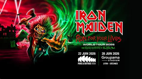Iron Maiden Arrive En France Pour 2 Dates Uniques à Paris And Lyon En 2026